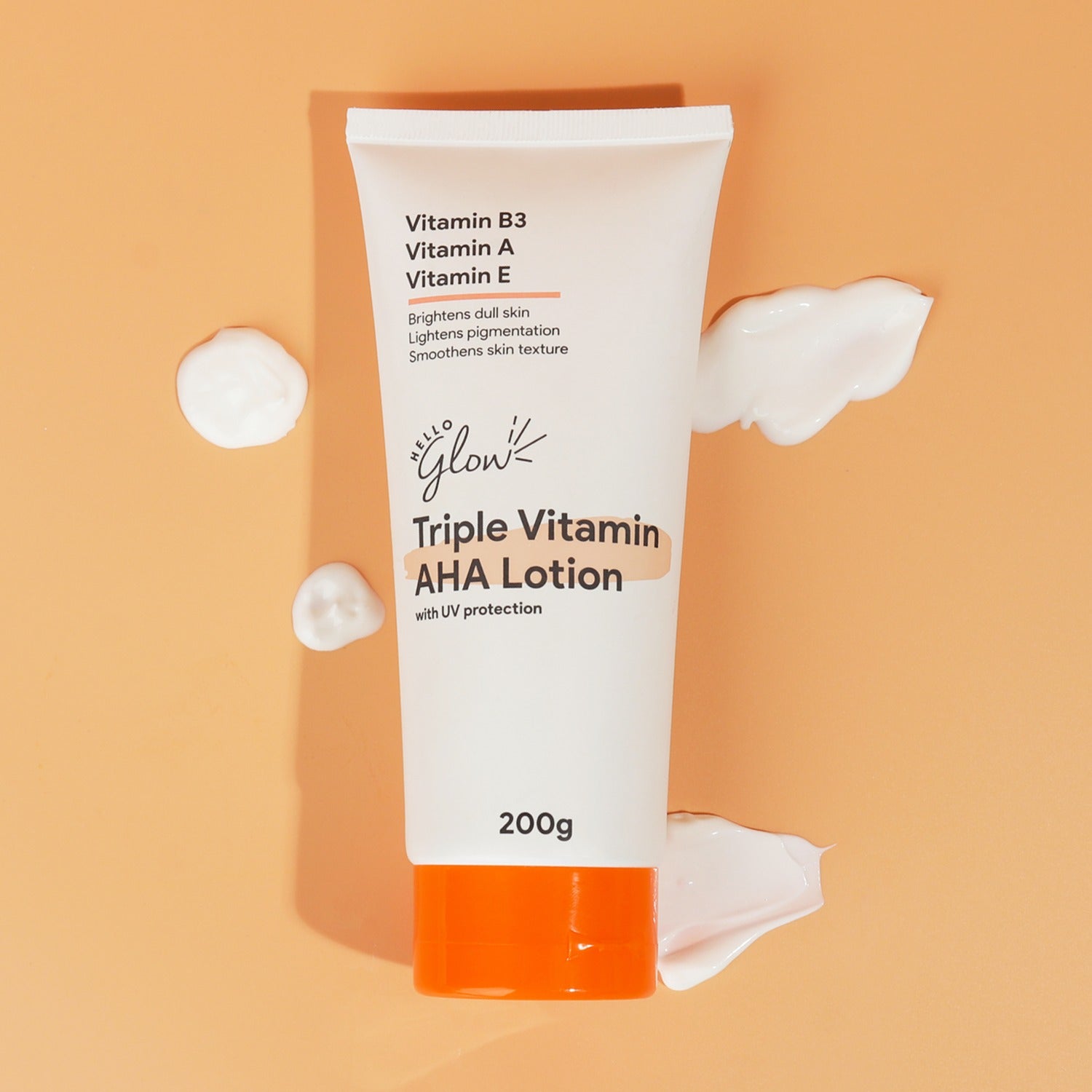 Hello Glow Triple Vitamin AHA Lotion 200g